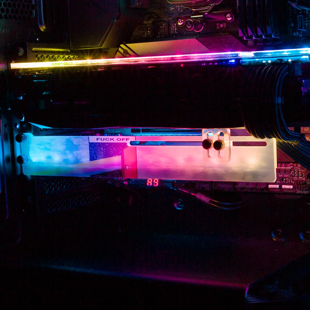 The Door RGB GPU Support Bracket - Javilostcontrol - V1Tech – V1 Tech