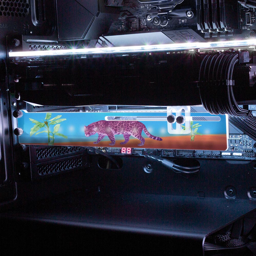 The Jungle RGB GPU Support Bracket - Spectacular.way - V1Tech – V1 Tech