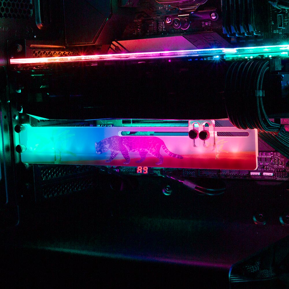 The Jungle RGB GPU Support Bracket - Spectacular.way - V1Tech – V1 Tech