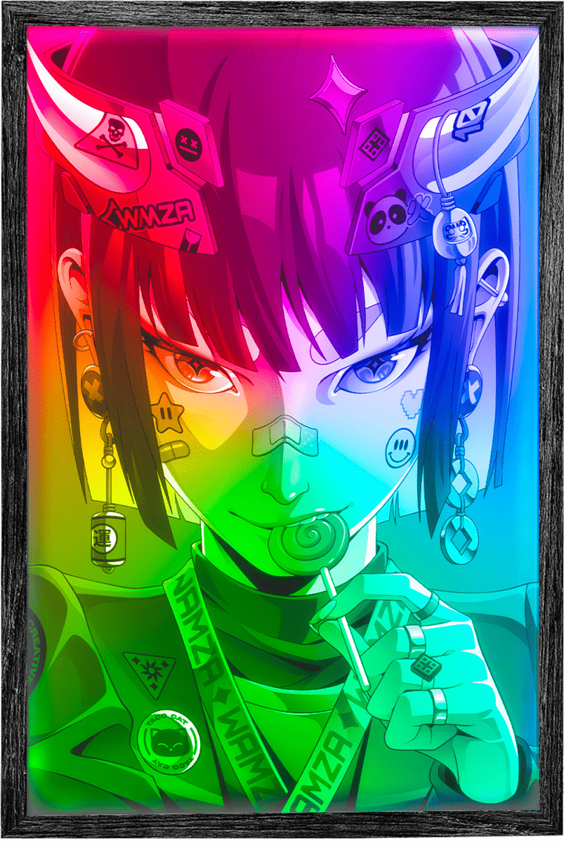 V1 Tech Addressable RGB LED Wood Frame for Backlighting Wall Art - V1Tech