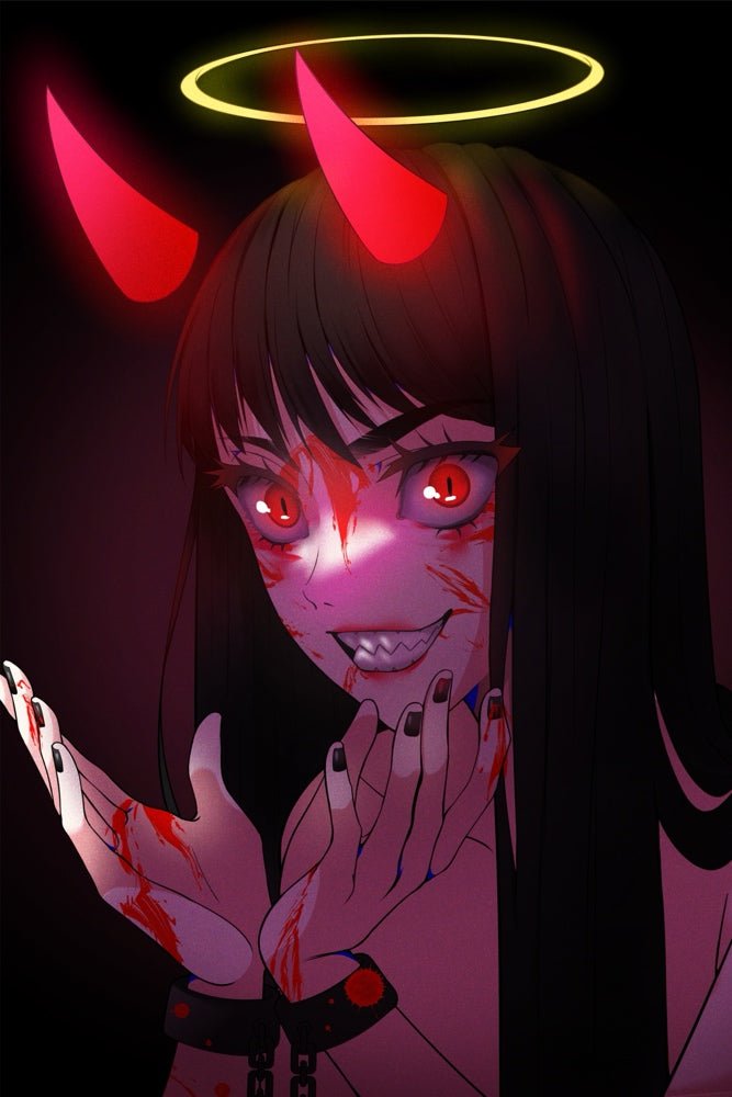 Tonakai Art - 'V2 Chained up Devil' | Acrylic Glass Print | Shatter ...