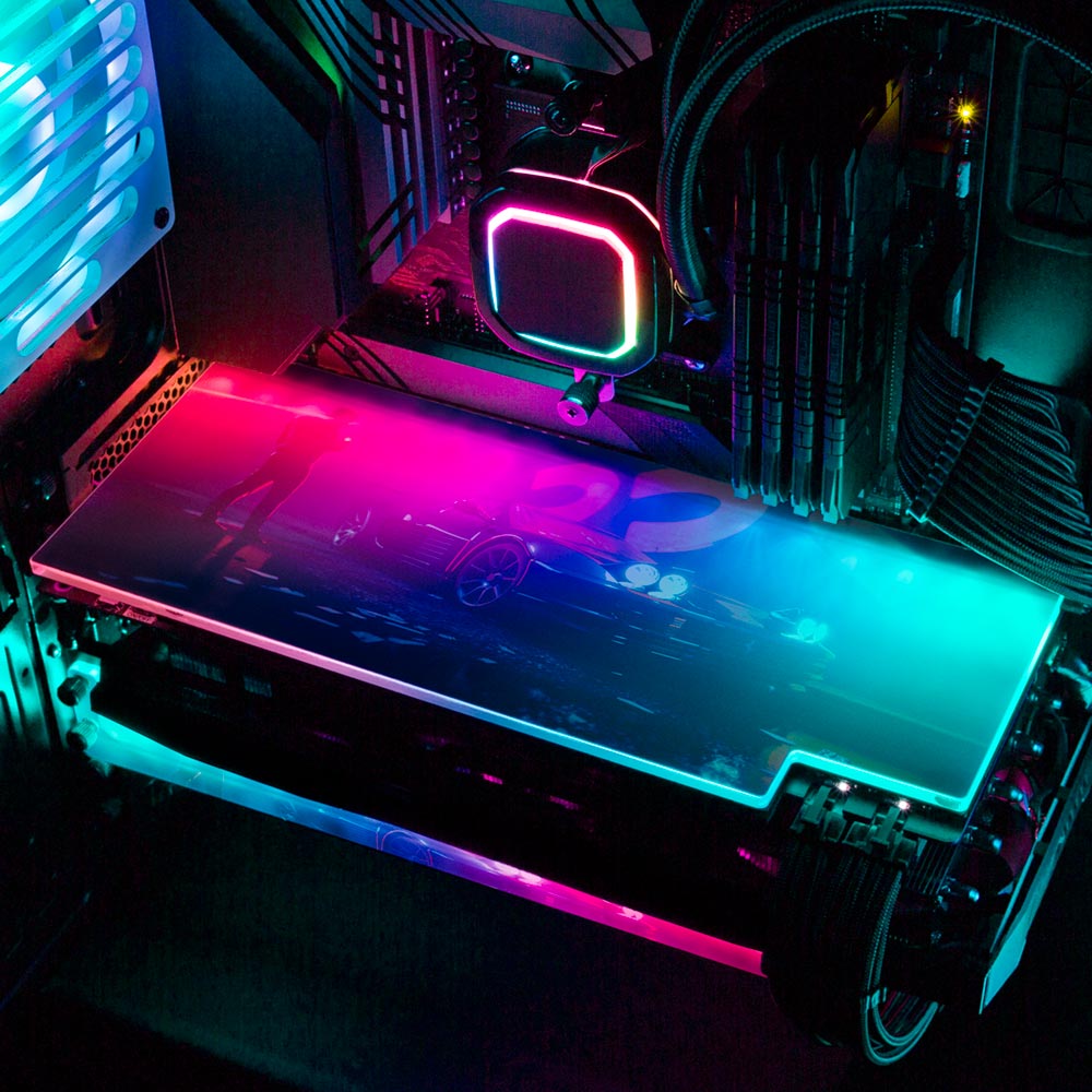 Skie Graphic Studio - 'VHS2' | Custom RGB GPU Backplate by V1 Tech ...