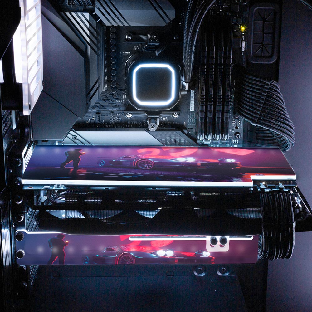 Skie Graphic Studio - 'VHS2' | Custom RGB GPU Backplate by V1 Tech ...