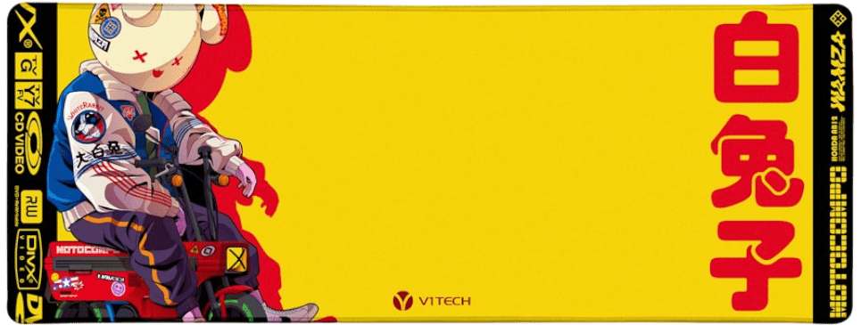 White Rabbit Magazine Large Mouse Pad - Wamza - V1Tech – V1 Tech