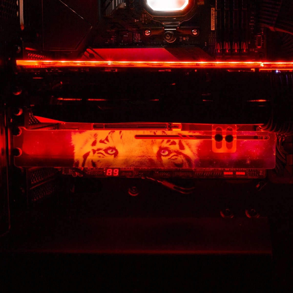 White Tiger Nebula RGB GPU Support Bracket - Nogar007 - V1Tech – V1 Tech